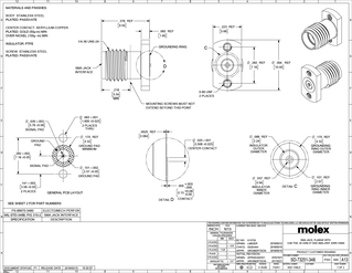 RF / Coaxial Connectors Part - 732513481 | Molex