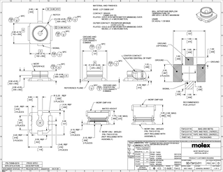 RF / Coaxial Connectors Part - 734120110 | Molex