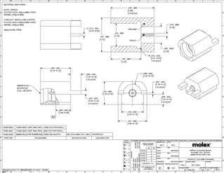 RF / Coaxial Connectors Part - 733000020 | Molex