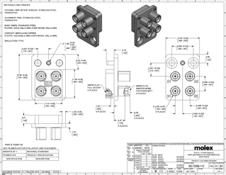 RF / Coaxial Connectors Part - 733581130 | Molex