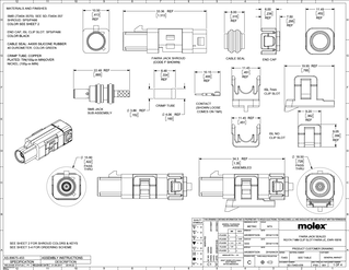 RF / Coaxial Connectors Part - 734030430 | Molex
