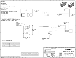 RF / Coaxial Connectors Part - 734037238 | Molex