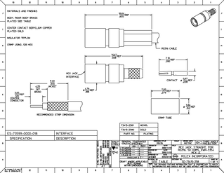RF / Coaxial Connectors Part - 734152580 | Molex