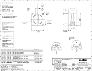 RF / Coaxial Connectors Part - 734153310 | Molex