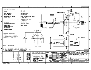 RF Cable Assemblies Part - 734192463 | Molex