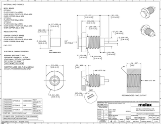 RF / Coaxial Connectors Part - 734205440 | Molex
