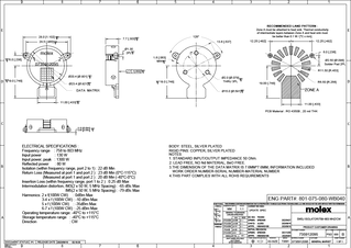 Isolators and Circulators Part - 735912095 | Molex