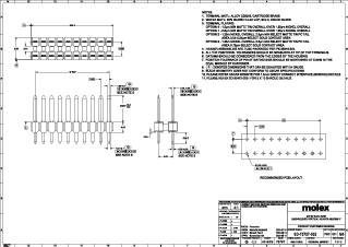 PCB Headers and Receptacles Part - 757571101 | Molex