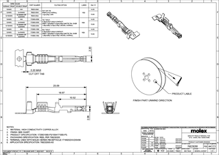 Crimp Terminals Part - 768230345 | Molex