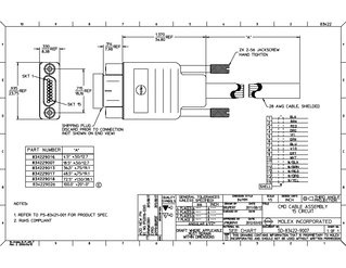 Power and Signal Cable Assemblies Part - 834229018 | Molex