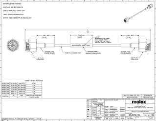 RF Cable Assemblies Part - 897621580 | Molex