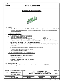 Crimp Terminals Part - 455703052 | Molex