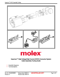 Crimp Presses and Crimp Hand Tools Part - 622030600 | Molex