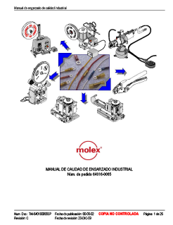 Crimp Presses and Crimp Hand Tools Part - 640010600 | Molex