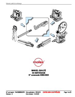 Crimp Presses and Crimp Hand Tools Part - 638118700 | Molex