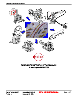 Crimp Presses and Crimp Hand Tools Part - 640010200 | Molex