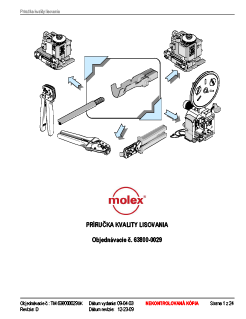 Crimp Presses and Crimp Hand Tools Part - 11010101 | Molex